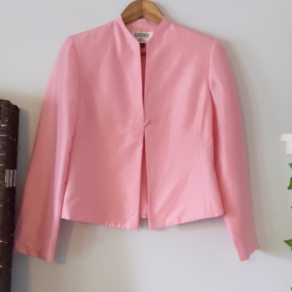 Kasper | Jackets & Coats | Vintage Kasper Pink Silk Blazer | Poshmark